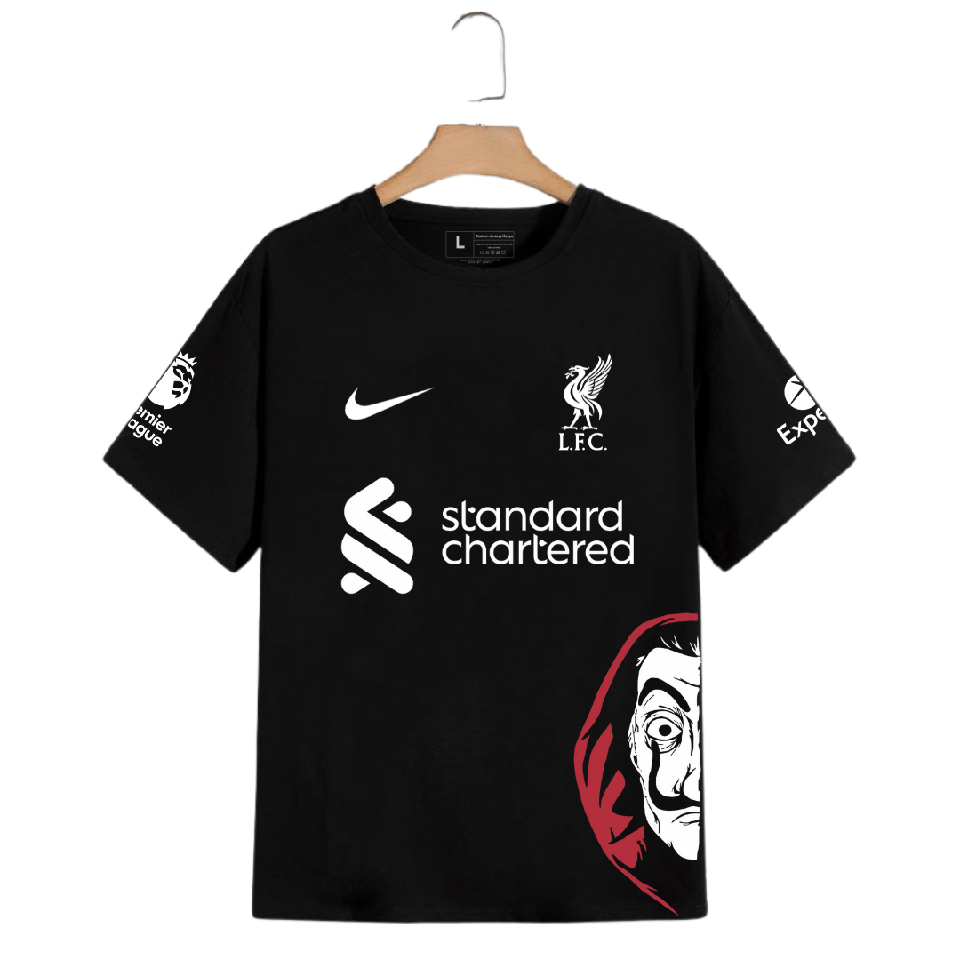 Liverpool FC x Money Heist Custom Jersey - Custom Football Jerseys ...