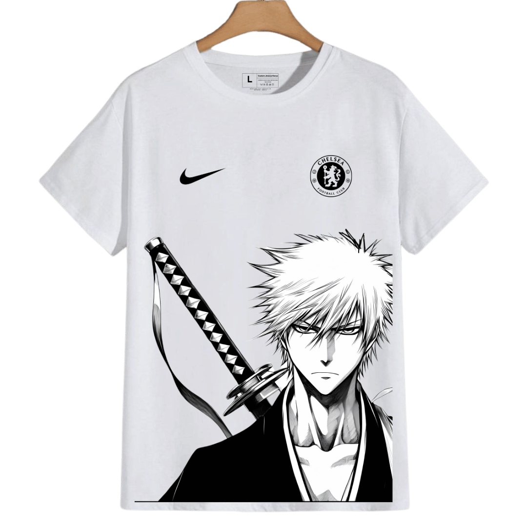 Chelsea x Ichigo Kurosaki Custom Anime Jersey - Custom Football Jerseys ...